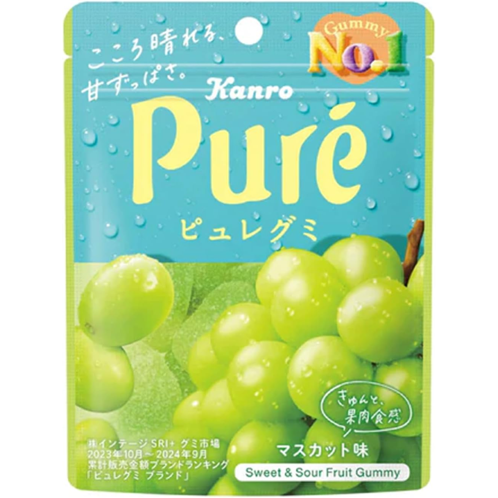 Kanro Pure Gummy Muscat Grape Flavor 56g – Made in JAPAN - Tokyo Sakur