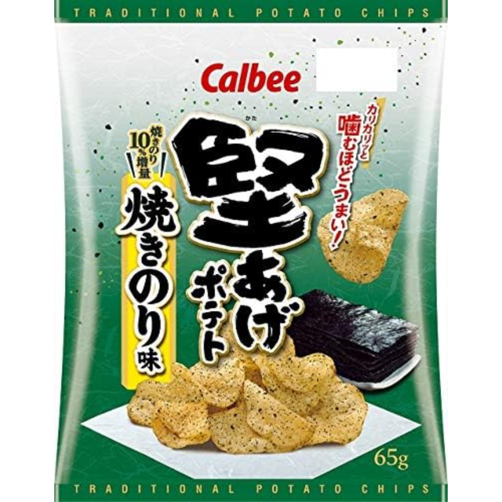 Calbee Hard-Fried Potato Chips Roasted Seaweed 65g – Made in JAPAN - T