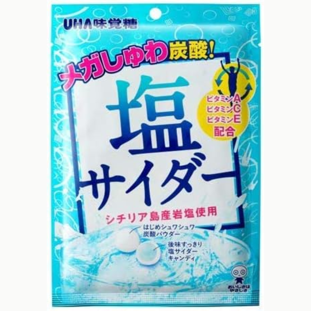 UHA Mikakuto Salt Cider Candy 3-Bag Set Made in JAPAN - Tokyo Sakura M