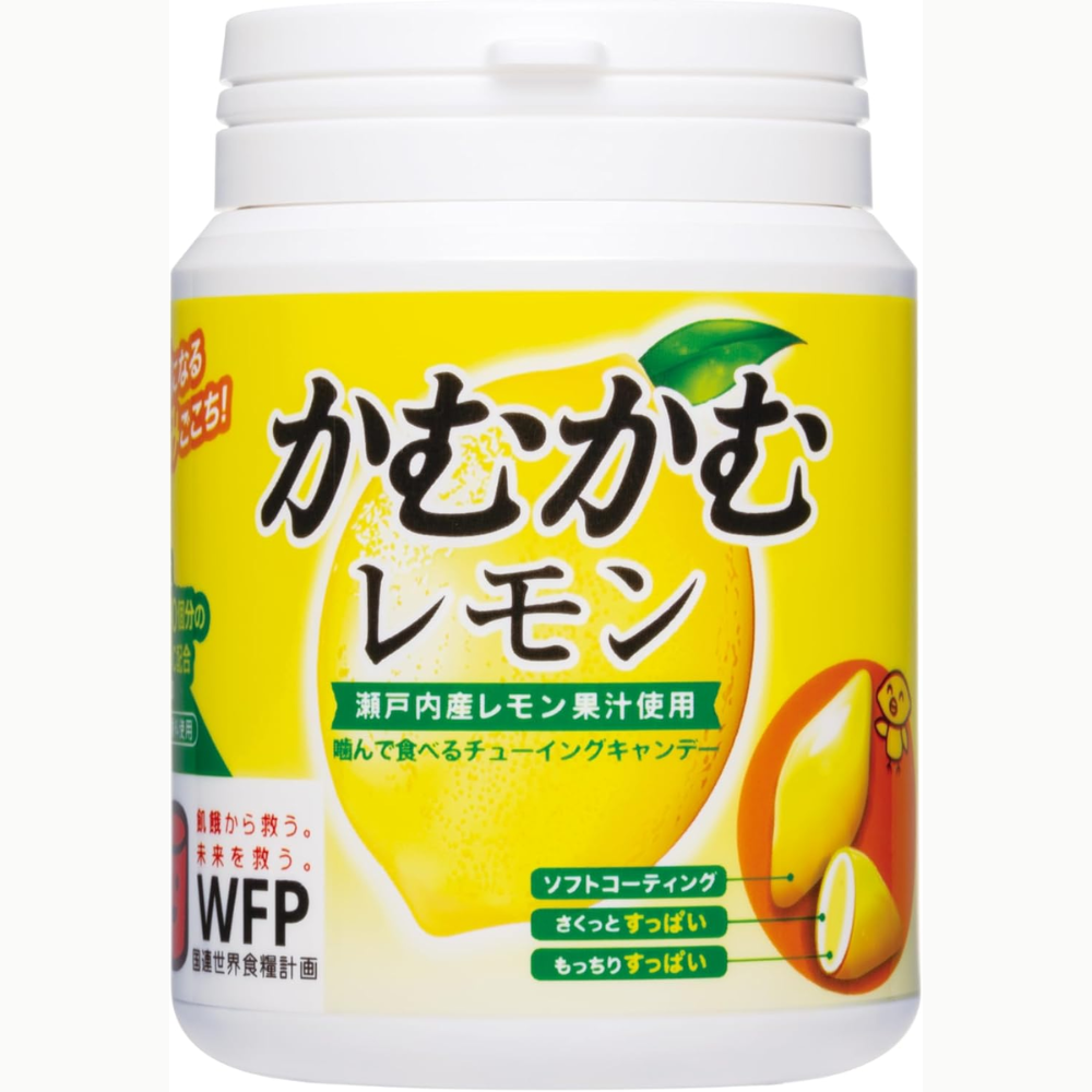 Meiji KAMU KAMU Lemon Chewy Candy Bottle 120g x 3 – Vitamin C 200mg