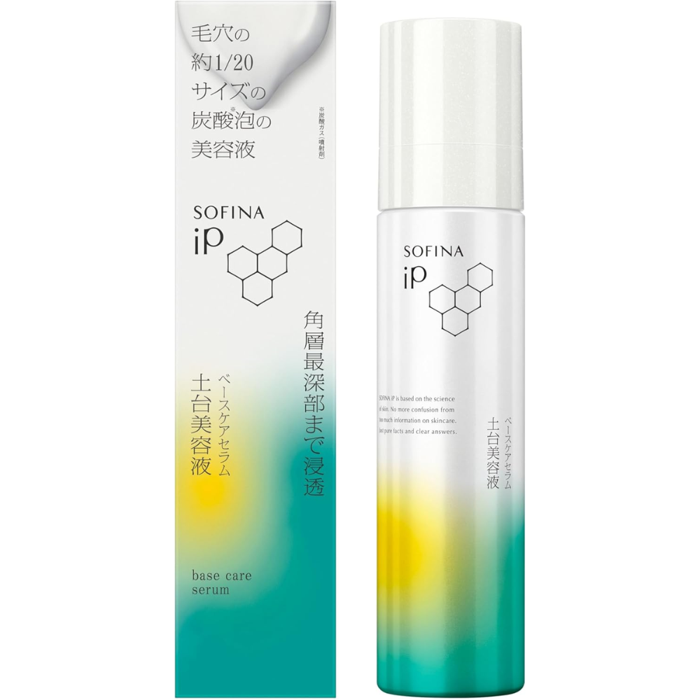 SOFINA iP Base Care Serum 90g Carbonated Essence for Deep Moisturizing