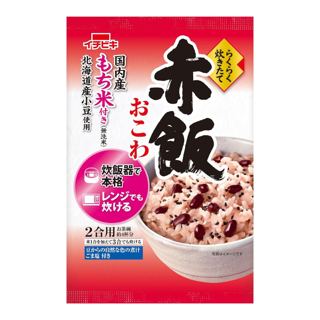 Sekihan Sticky Rice Kit with Japanese Red Beans 383g Sekihan Okowa- IC