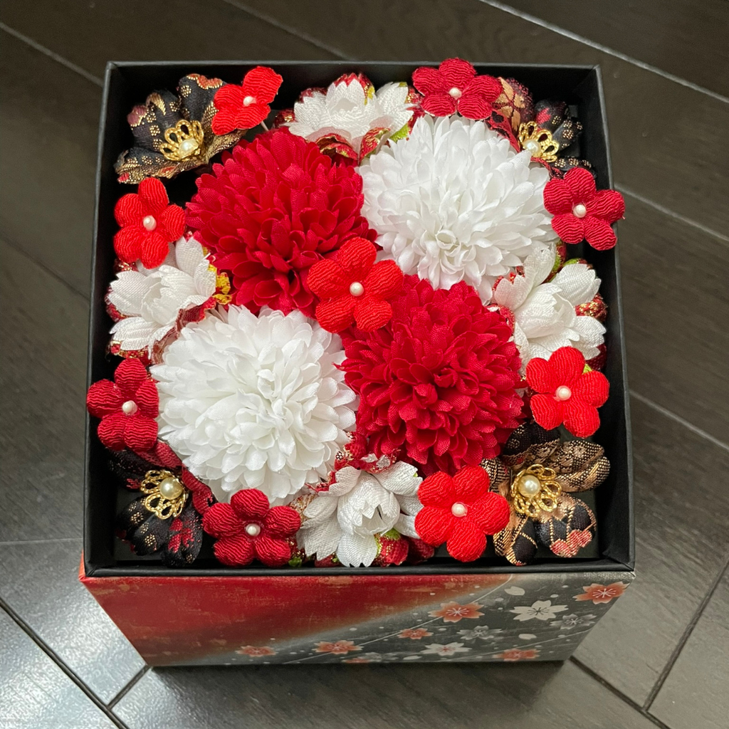 Box Flower Handmade Carnation Gift with Metal Craft - ten-field co.,lt