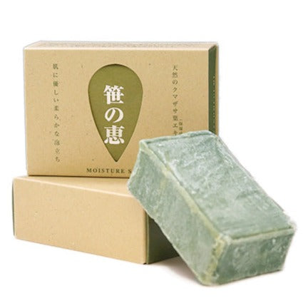 【FREE SHIP】Daiwa BRI Sasa no Megumi Moisture Soap Contains Kumazasa Ba