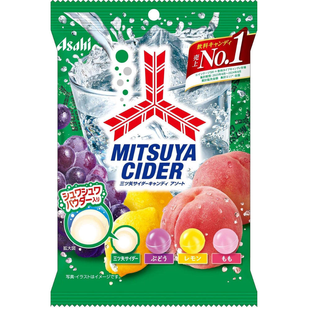 Asahi Mitsuya Cider Candy Assortment 112g × 6 Bags – Made in JAPAN - T