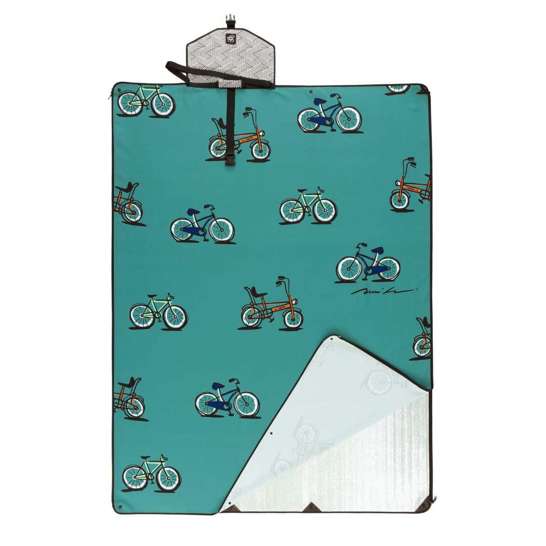 Mood Rug Bikes “Holiday and Bicycle” Refreshing Outdoor Mat - Spoon&Su