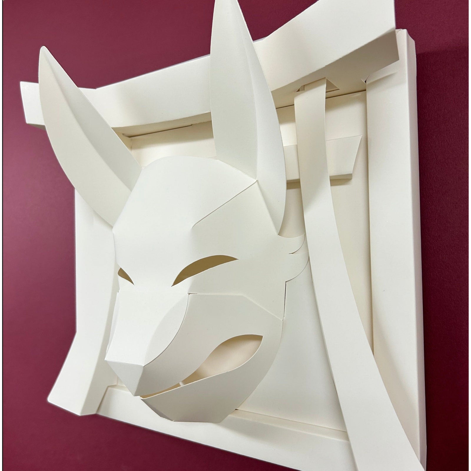 Kagurazaka Craft Kitsune Fox Original Paper Craft Traditional Design J