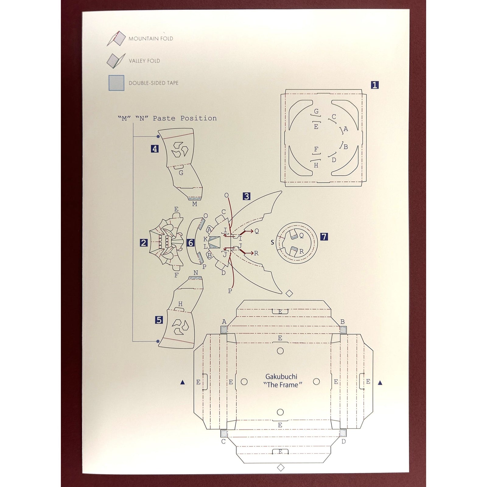 Kagurazaka Craft Busho Kabuto Original Paper Craft Traditional Design